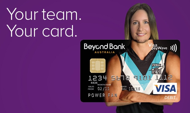 Port Adelaide and Beyond Bank launch Power Visa Debit card