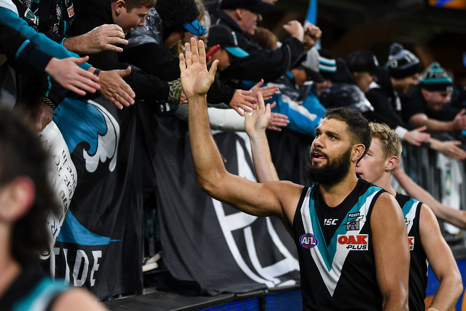 Ryder's emotional farewell to Port Adelaide