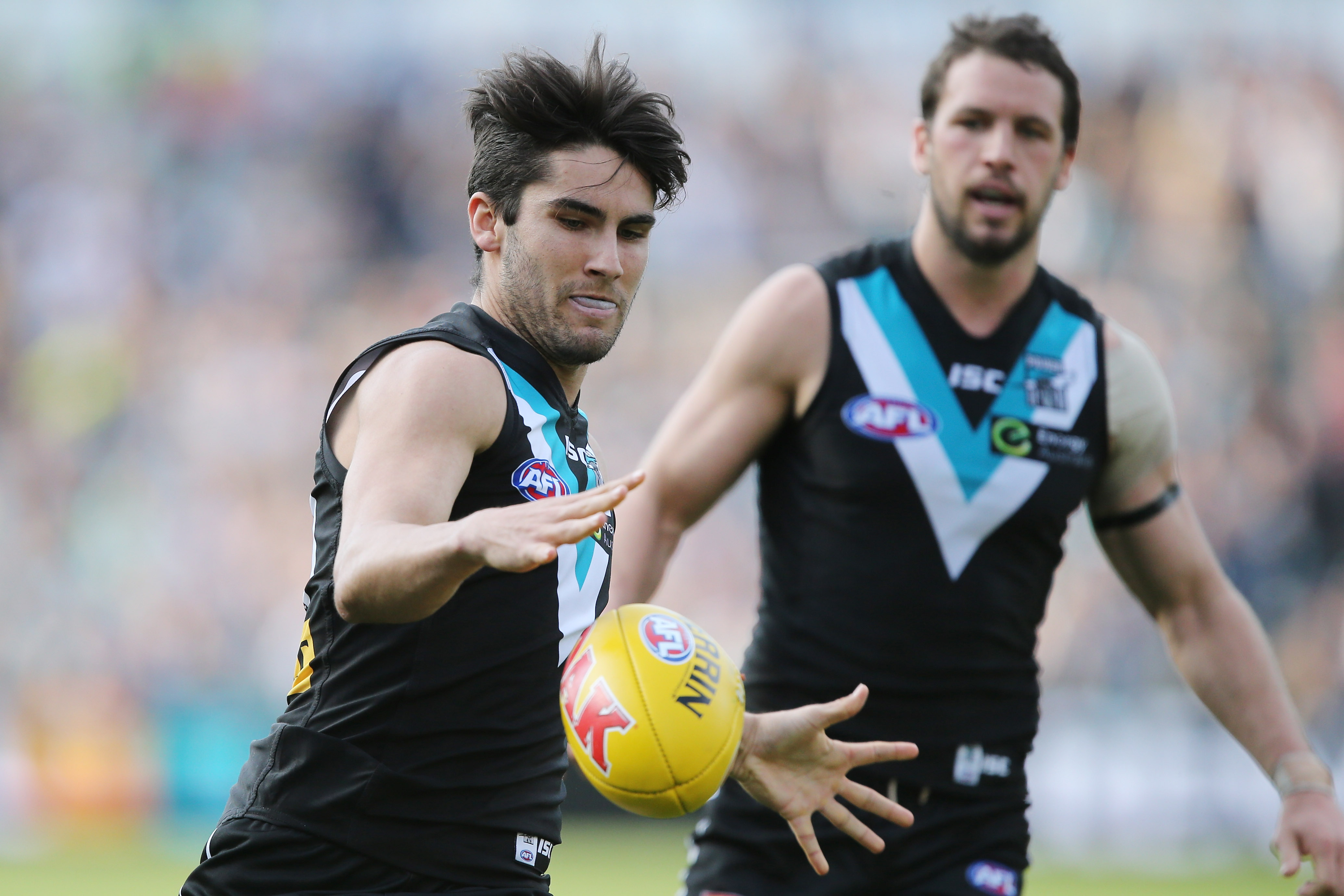 Wingard wins first leading goal kicker award