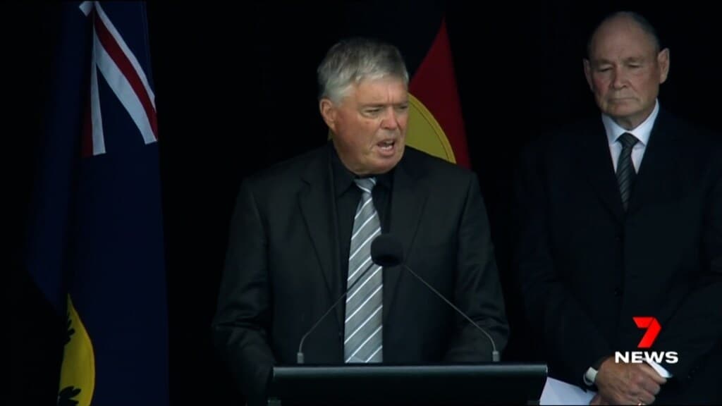 Russell Ebert state funeral tributes: Peter Woite | PTV