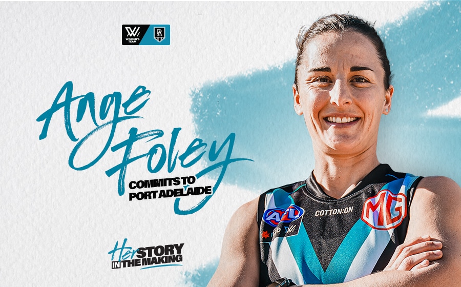 Ange Foley commits to Port Adelaide