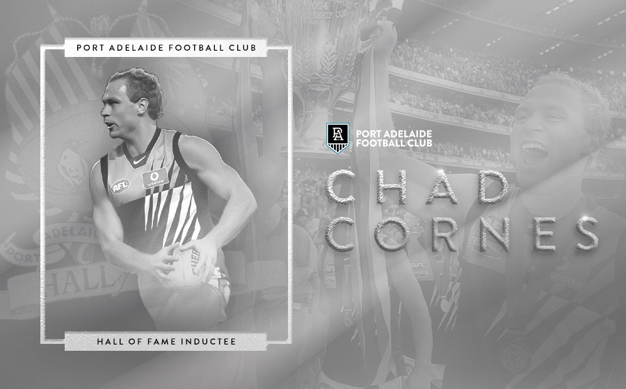 Premiership hero Chad Cornes inducted into Port Adelaide Football Club ...