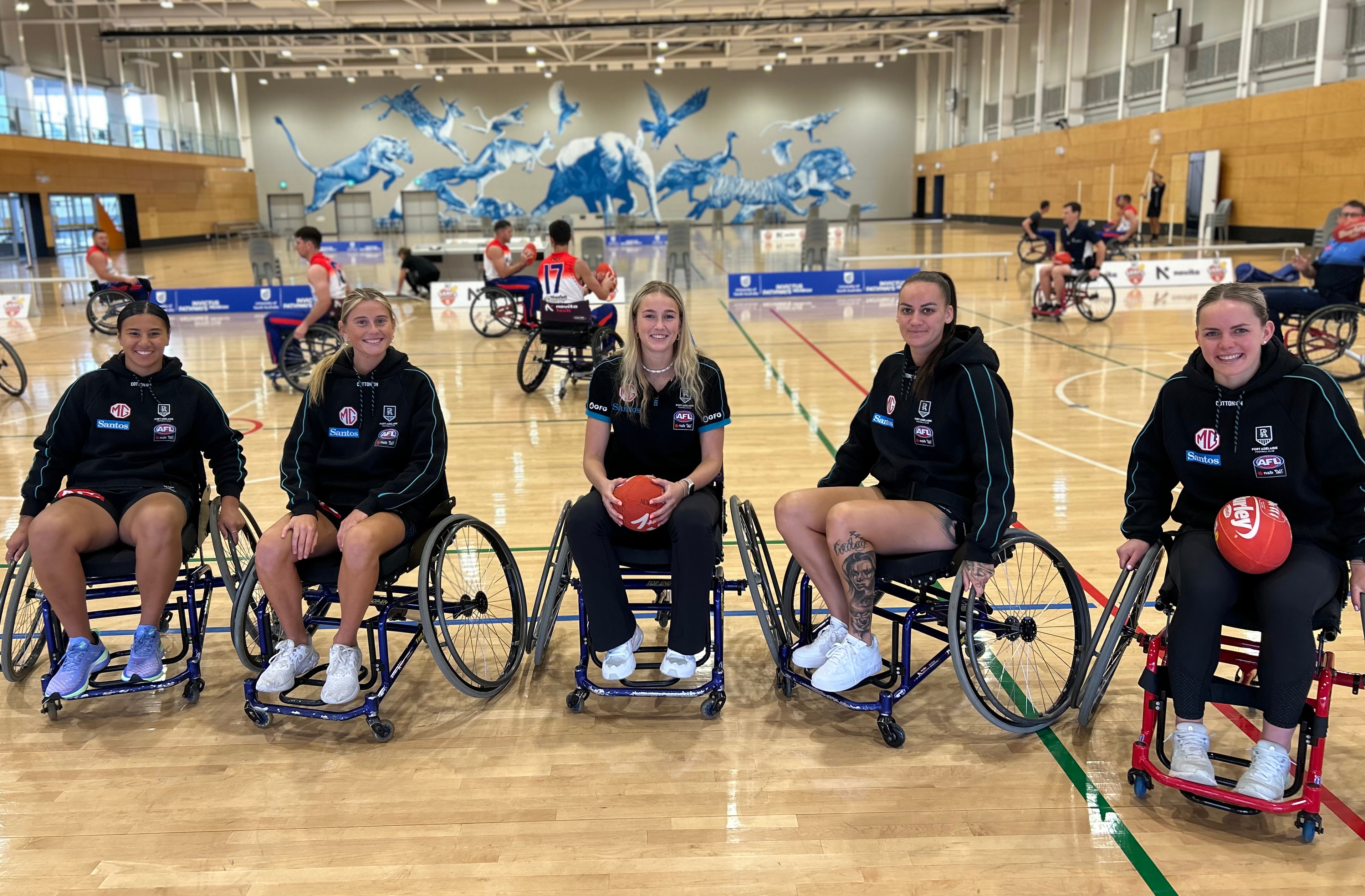 Port Adelaide’s AFLW stars and ADF Veterans Program participants take ...