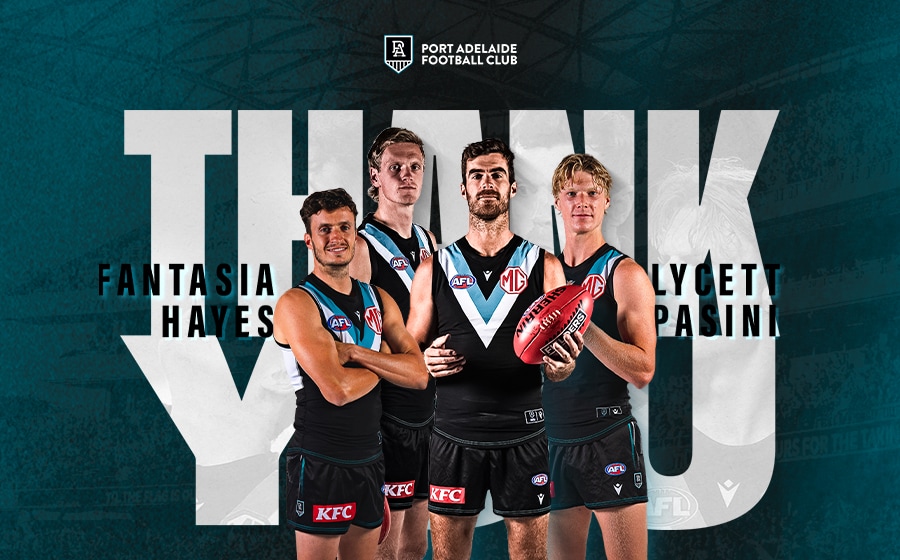 Port Adelaide makes four further list changes