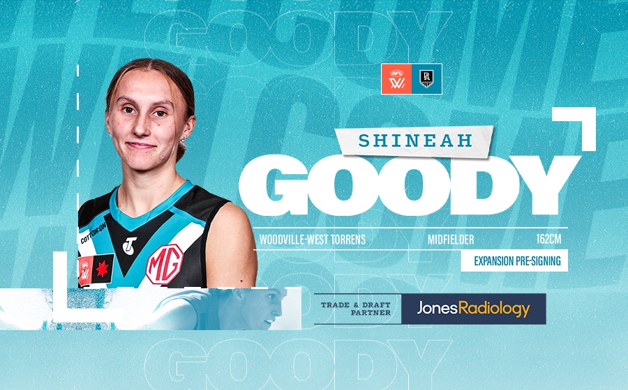 Shineah Goody signs with Port Adelaide