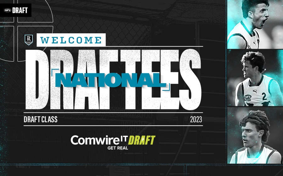 Port Adelaide welcomes three draftees to Alberton