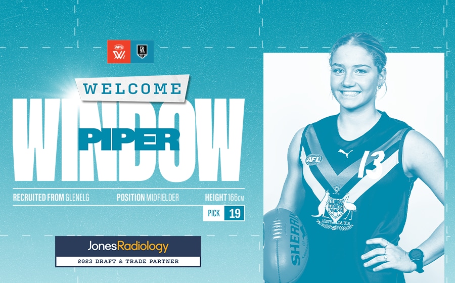 Piper Window joins Port Adelaide as club's first pick