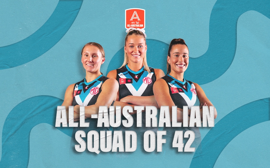 Three Port Adelaide players named in All-Australian squad