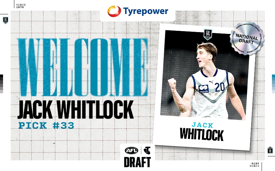 Athletic key forward Jack Whitlock selected with pick 33