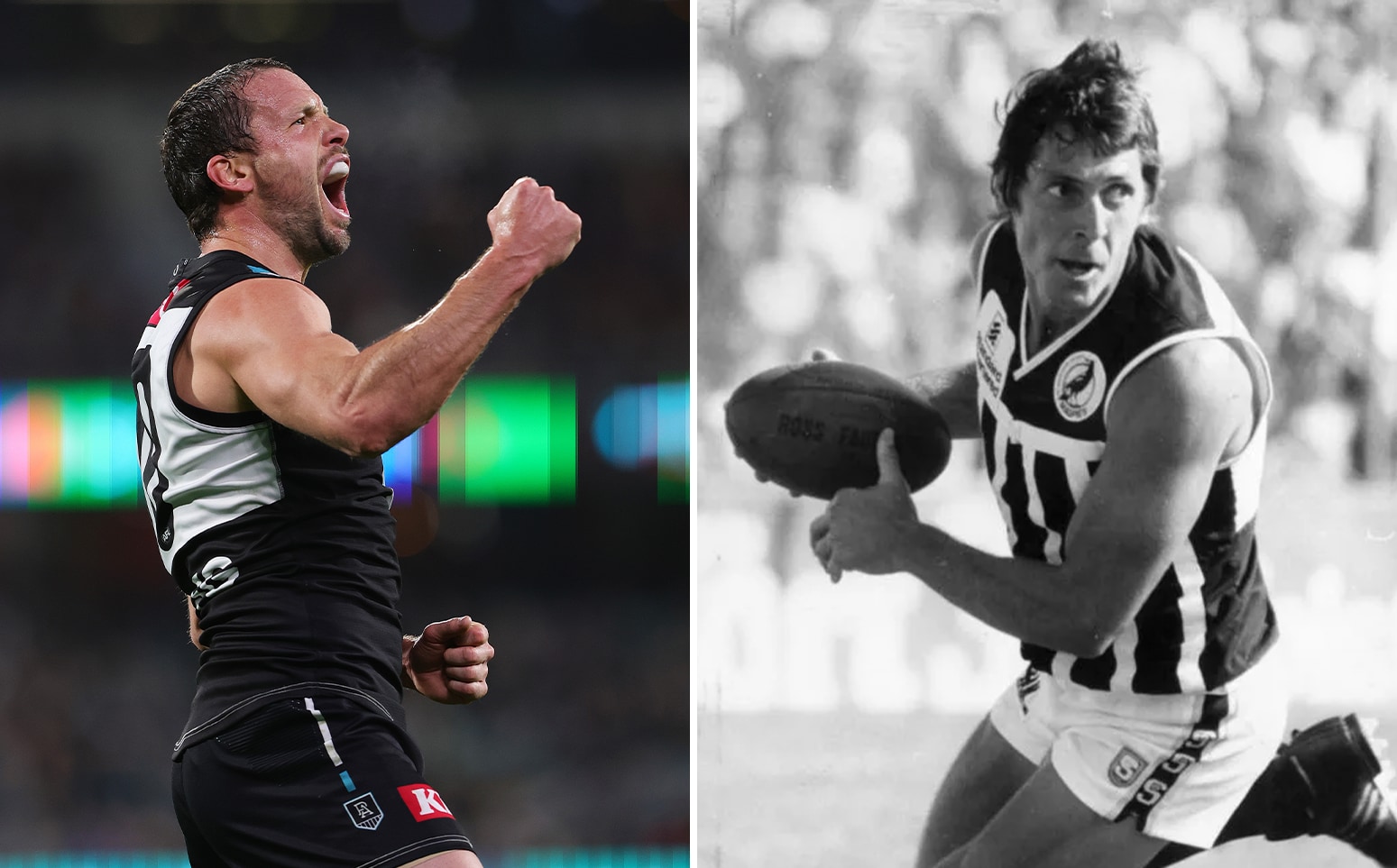 Travis Boak and Russell Ebert: Two legends, two eras