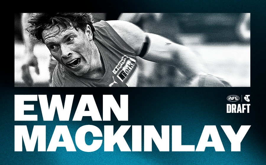 Port Adelaide selects Ewan Mackinlay in mid-season draft