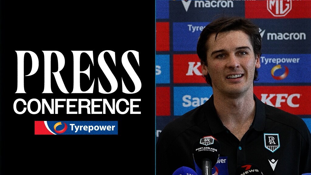 Connor Rozee press conference - 18 August