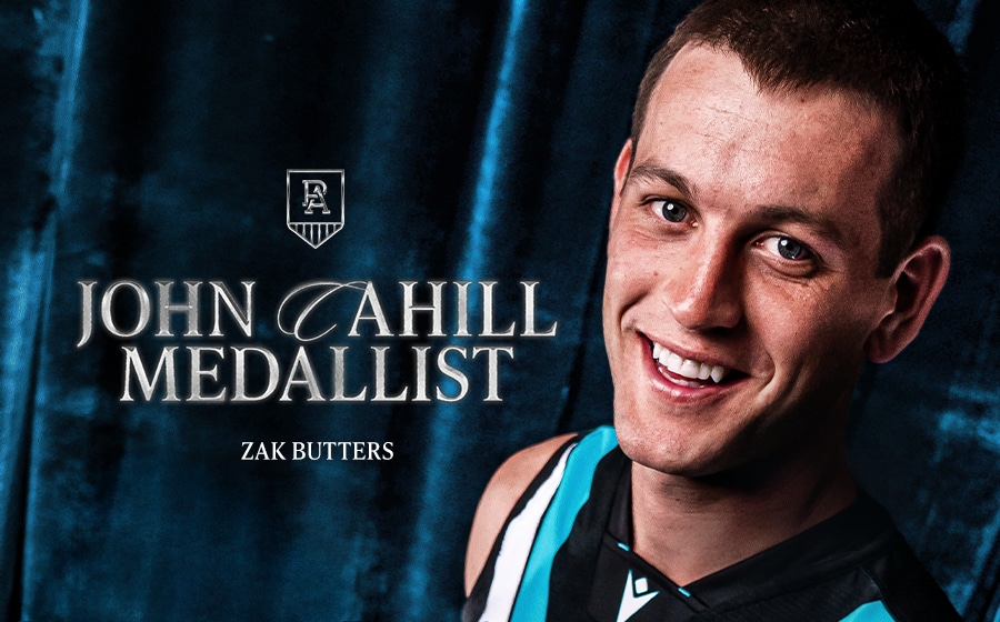 Butters awarded third consecutive John Cahill Medal