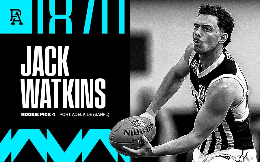 Port Adelaide selects Jack Watkins in 2025 Rookie Draft