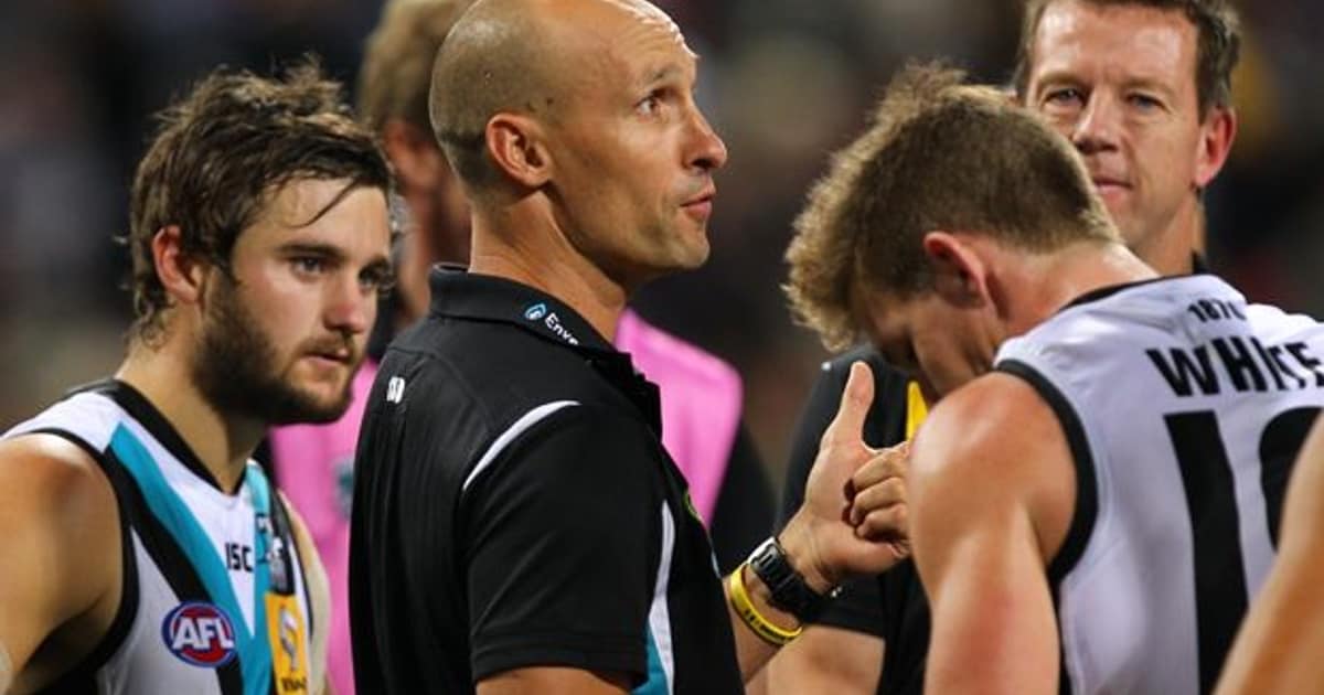 Forwards coach Tyson Edwards and Port Adelaide part ways after four years