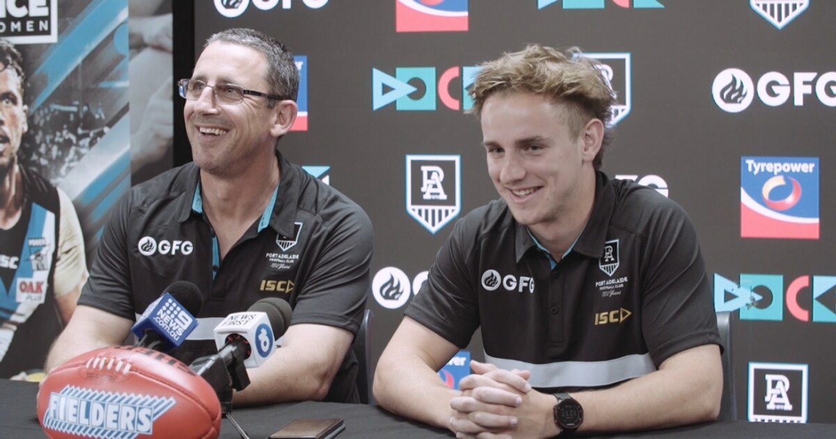 The best bits: Jackson and Darren Mead presser