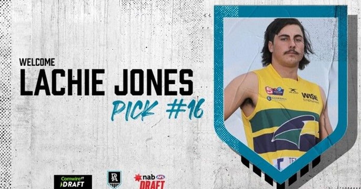Port Adelaide secure Lachlan Jones with pick 16