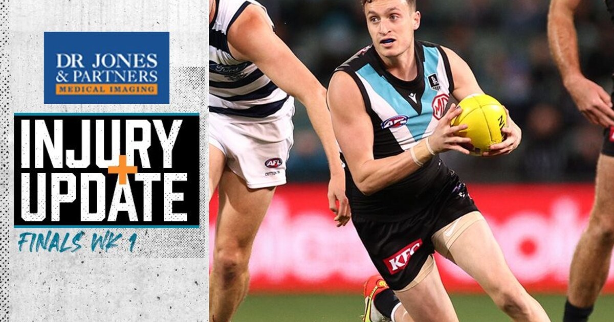 Injury update: Port near full strength ahead of preliminary final