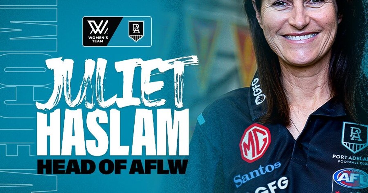 Port Adelaide appoints Juliet Haslam as Head of AFLW program