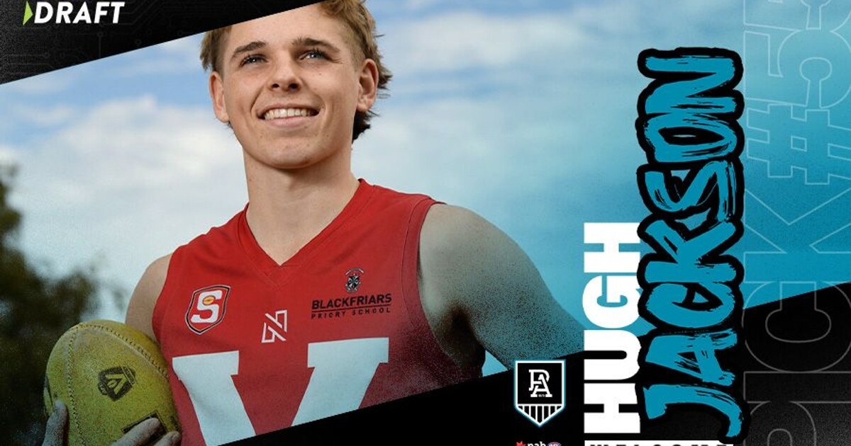 Port Adelaide select Hugh Jackson with pick 55