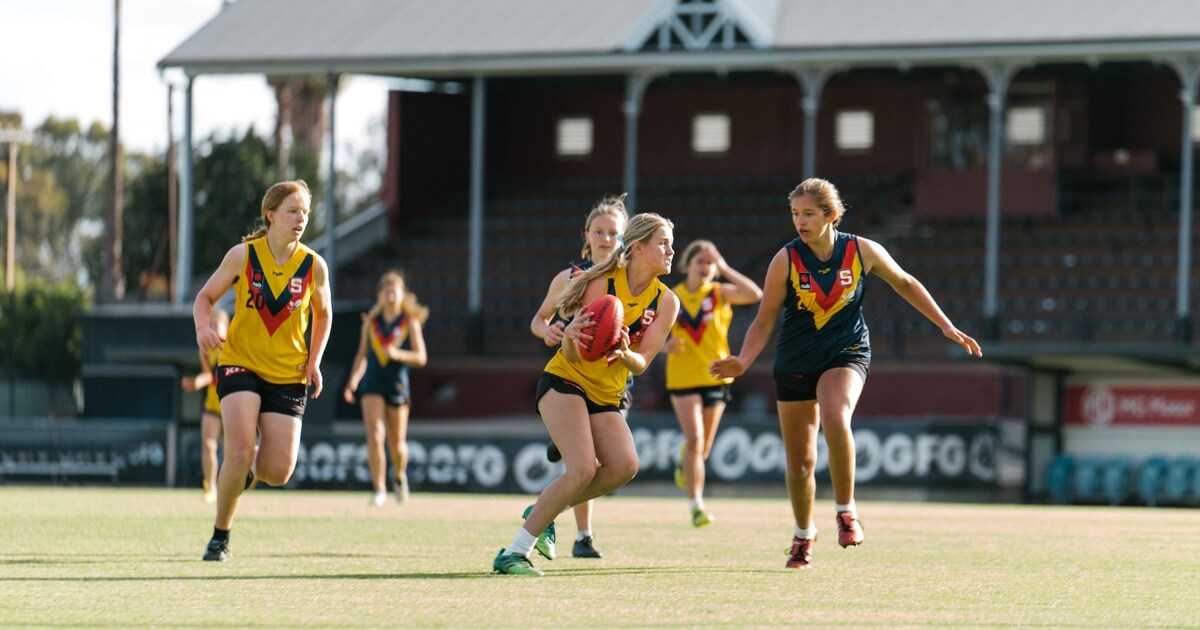 Port Adelaide's under 15 female Next Generation Academy underway