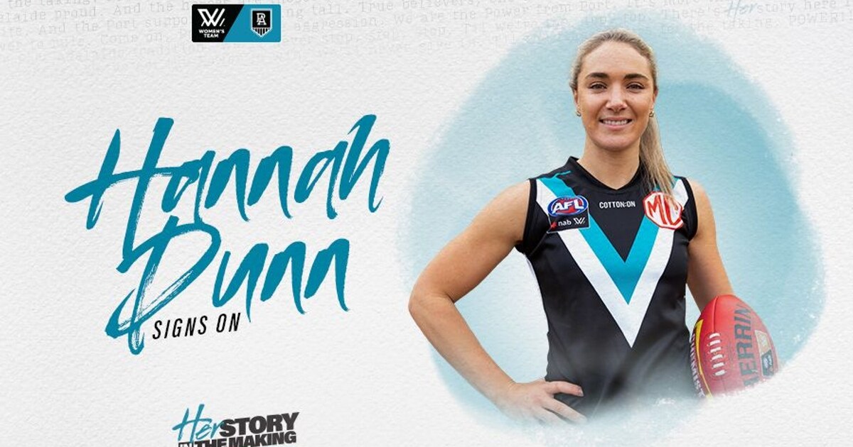 Port Adelaide welcomes Hannah Dunn