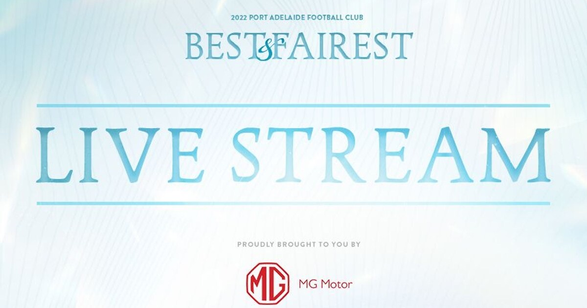 2022 Best & Fairest to be live streamed