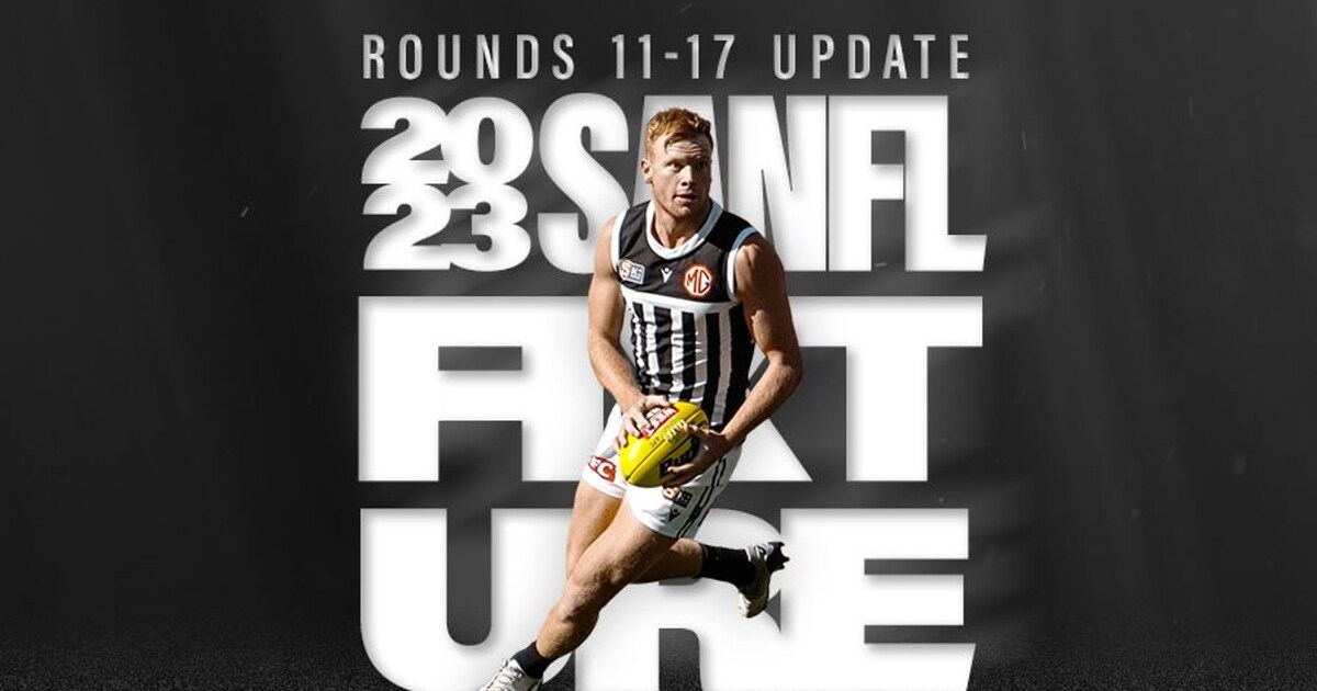 SANFL fixture: Rounds 11-17 confirmed
