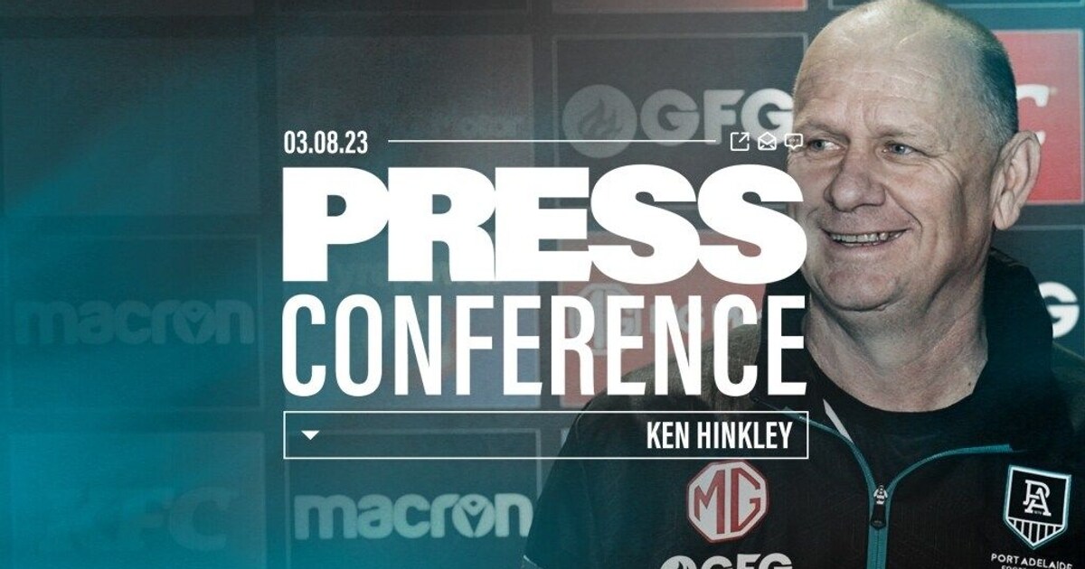 Ken Hinkley press conference - 3 August | PTV