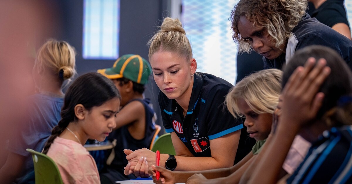 Power Community Limited reconnect with students on the APY Lands