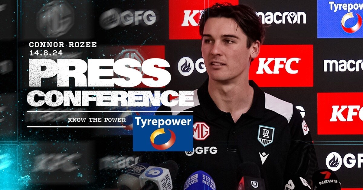 Connor Rozee press conference - 14 August | PTV