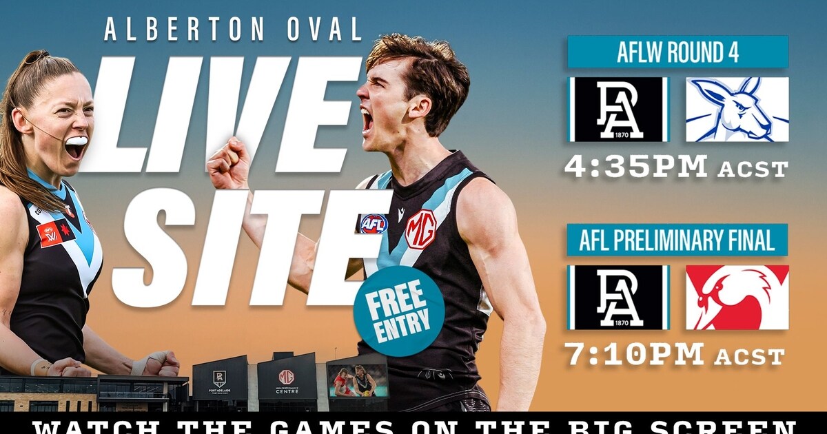 Alberton Oval to transform into Live Site for club’s Preliminary Final ...